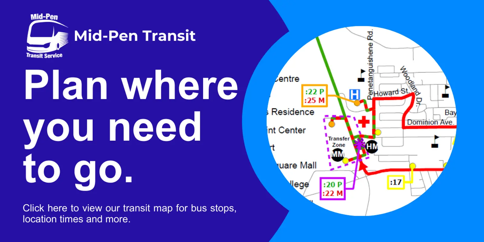 Mid-Pen Transit Schedules & Routes | Town of Midland